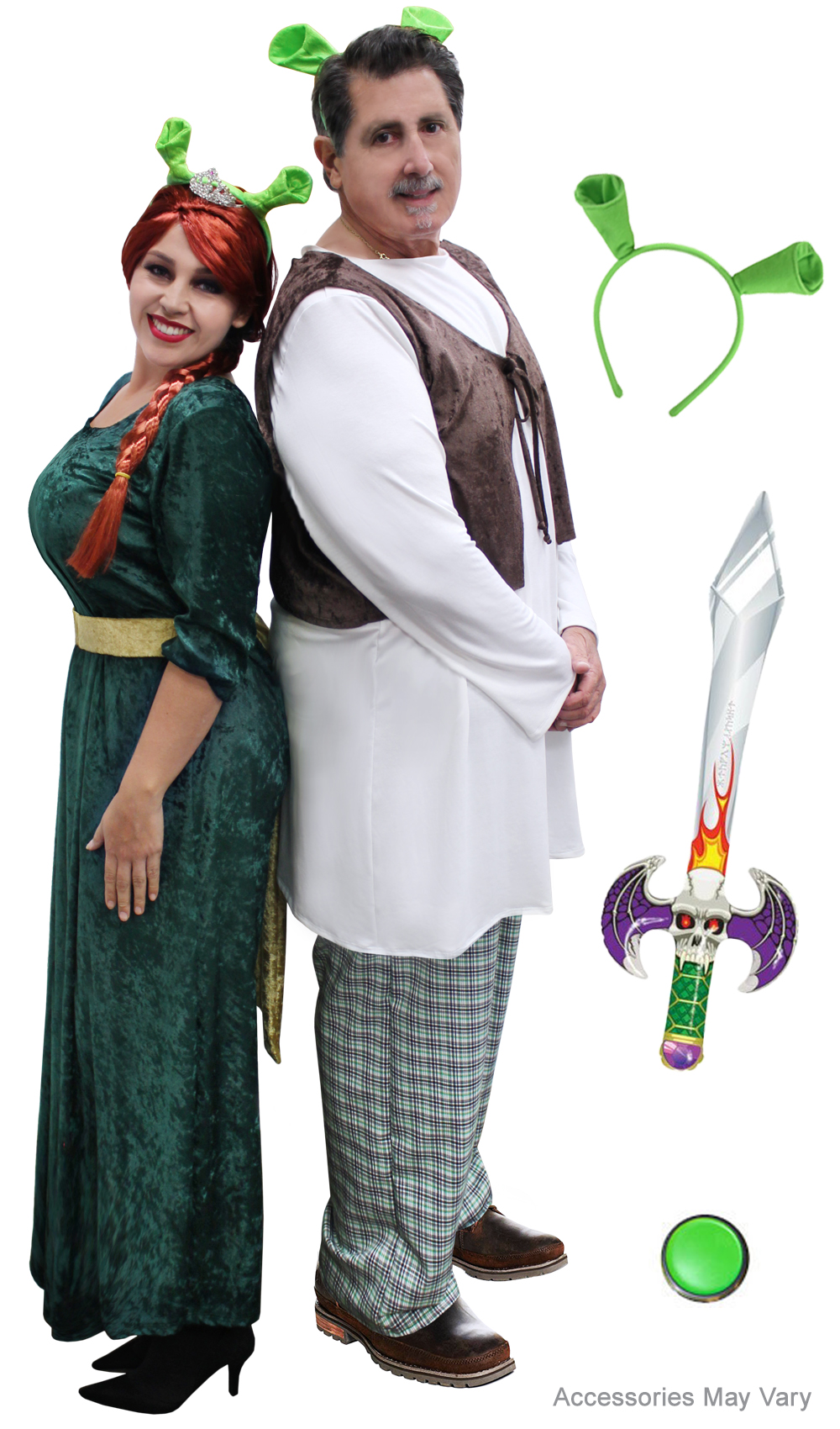 SALE Plus Size Fiona Shrek Couples Halloween Costume XL 0x 1x 2x 3x