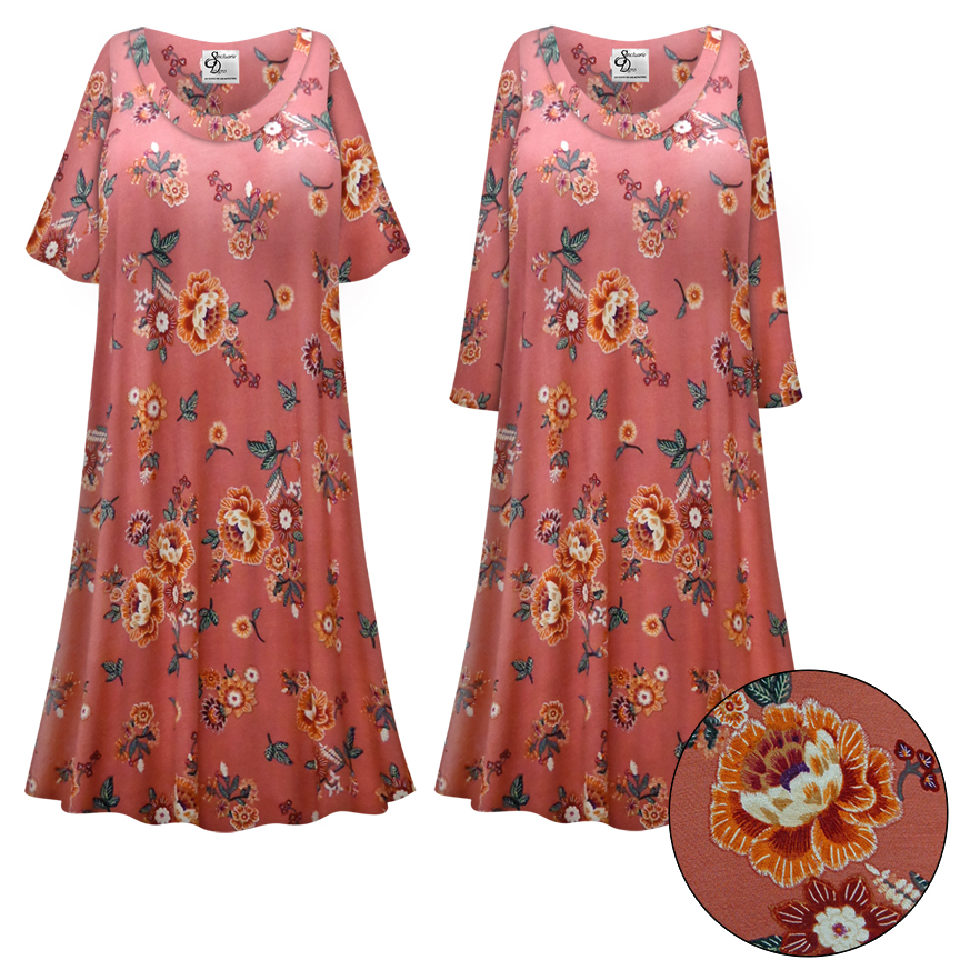 Plus Size Gretel Print Soft Rayon Sleep Gown - Muumuu - Moo Moo Dress ...
