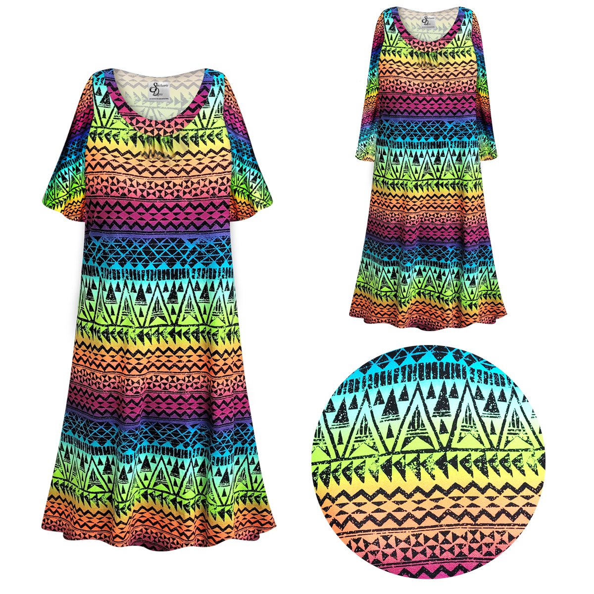 NEW! Plus Size Women's Colorful Timeless Adventure Jersey Print Sleep ...