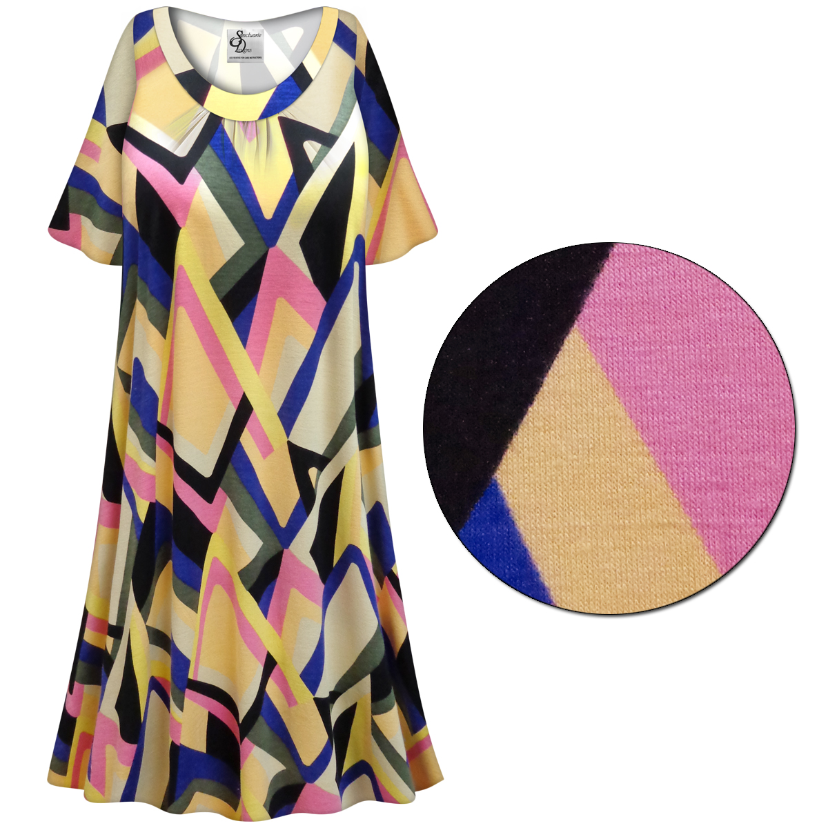 SOLD OUT! SALE! Customizable Plus Size Mod Print Sleep Gown - Muumuu ...