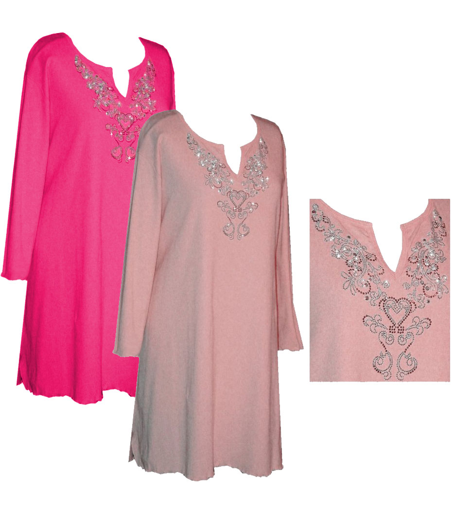 SALE! Plus Size Pink Rhinestone Tops, Sparkly Plus Size & Supersize ...