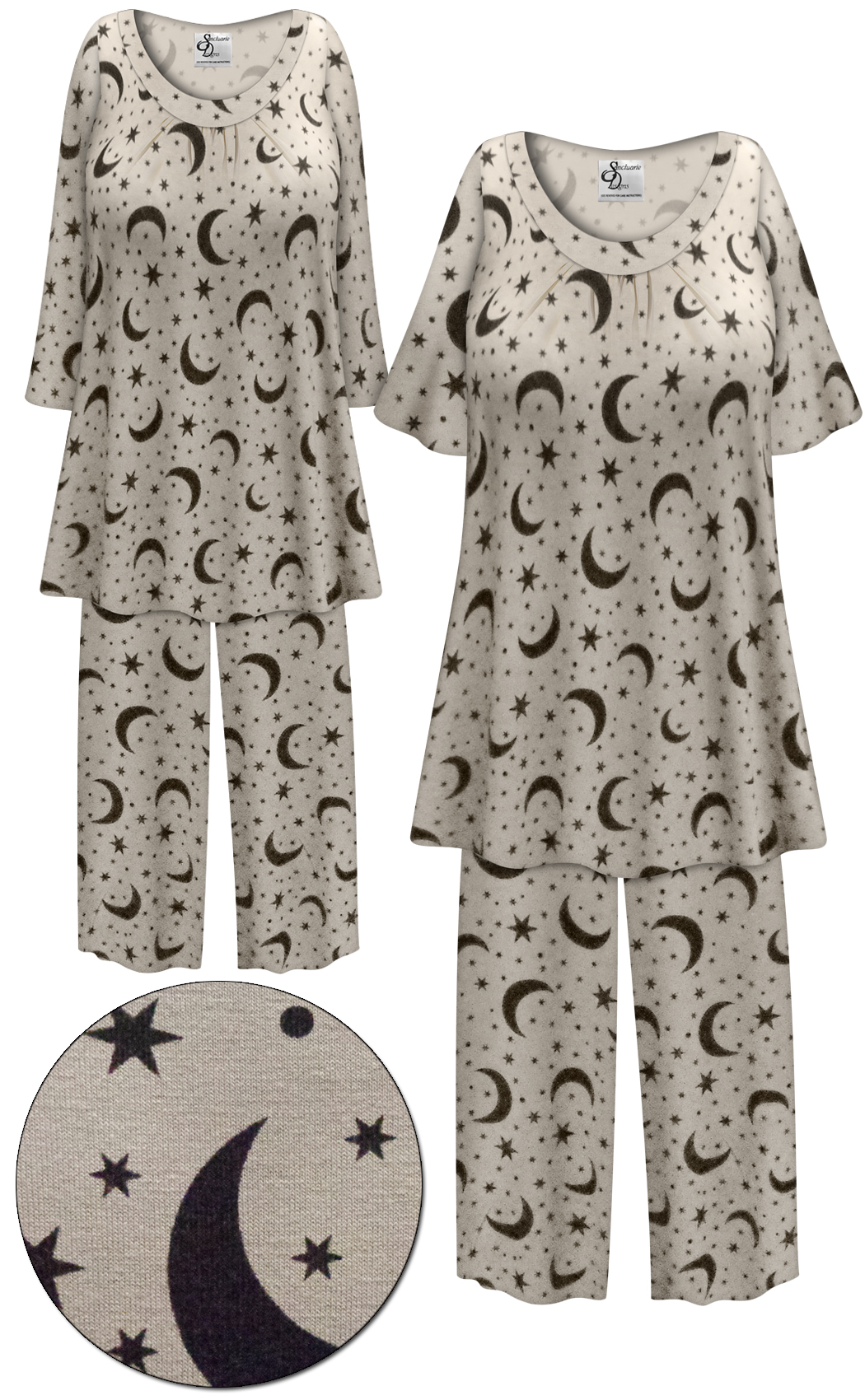 SOLD OUT! SALE! Customizable Plus Size Moon & Stars Print 2 Piece ...