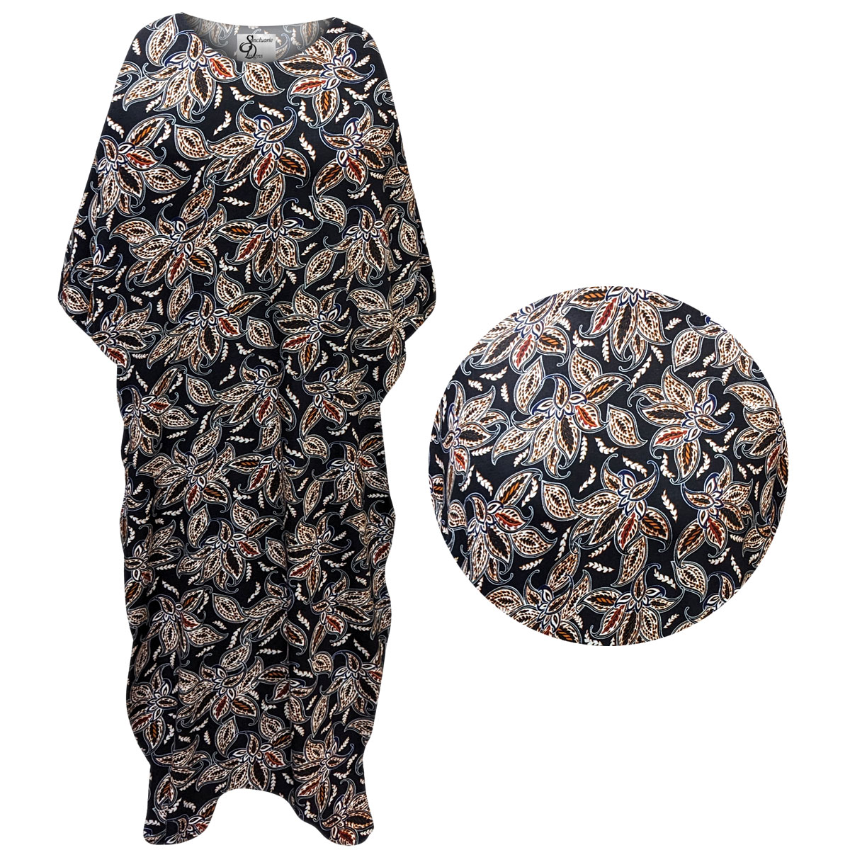 Plus Size Floral Delight Caftan Dress