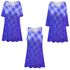 Plus Size Royal Blue Extra Long Women's Ultra Soft Tops Customizable
