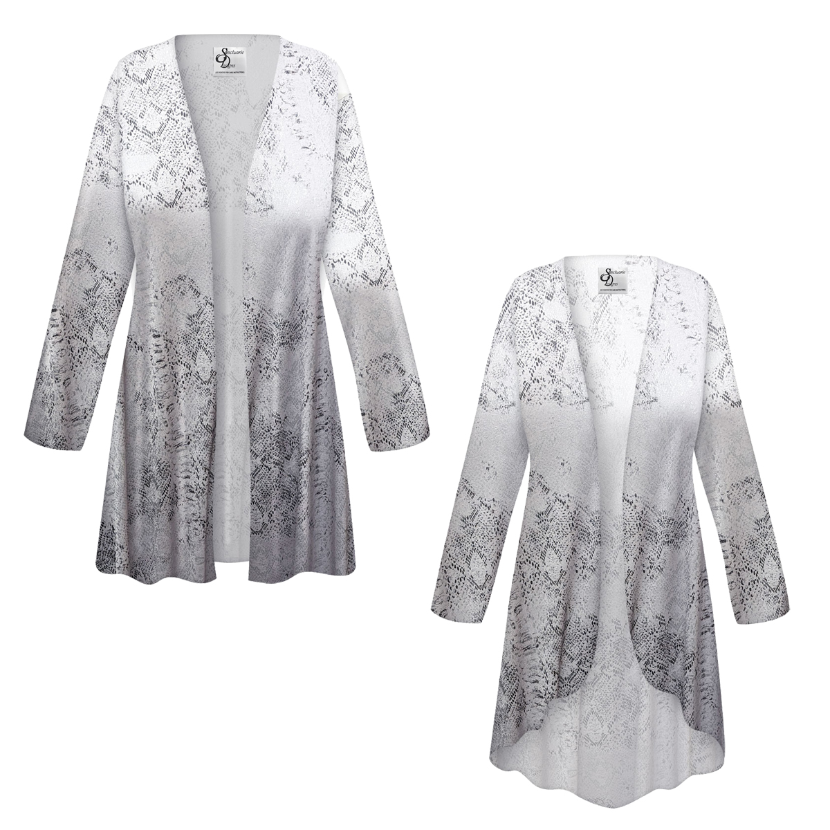 Plus Size Silver Viper Slinky Women's Jackets & Dusters Customizable