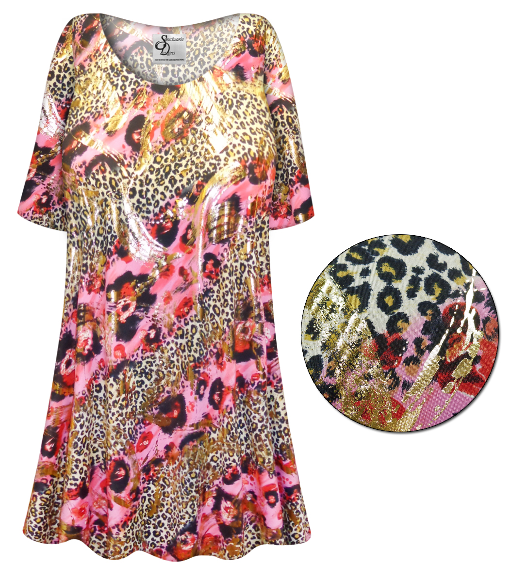 SOLD OUT! SALE! Customizable Pink Leopard with Gold Metallic Slinky ...