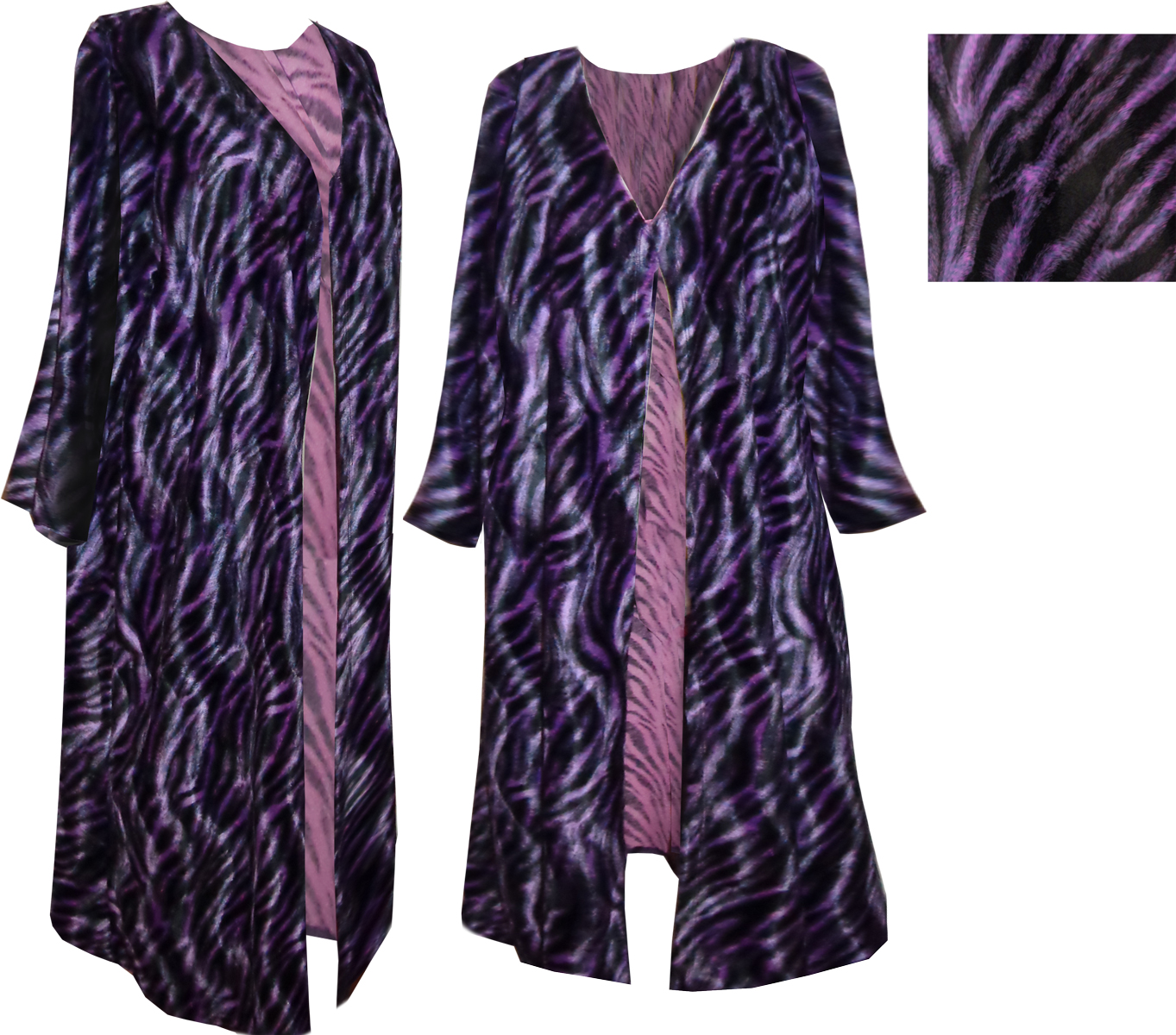 SOLD OUT! SALE! Hot Purple & Black Tiger Stripe Faux Fur Animal Print ...