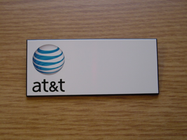 AT&T Pin/Clip Name Tag