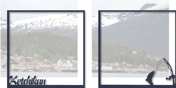 Alaska: Ketchikan Double 12 x 12 Overlay Quick Page Laser Die Cut