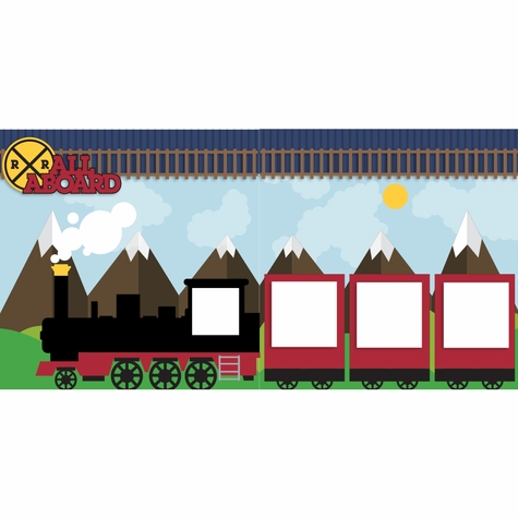 All Aboard Train 2 Page Layout Kit