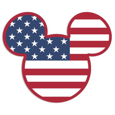 American Adventure mouse head Laser Die Cut