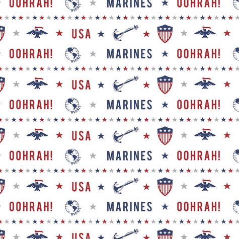 Armed Forces: Marines Pattern 12 x 12 Paper