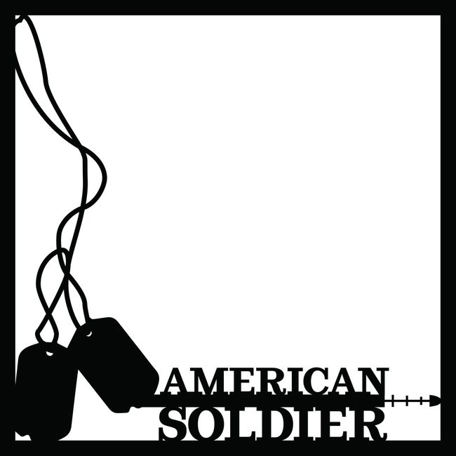Armed Forces: Soldier 12 x 12 Overlay Laser Die Cut