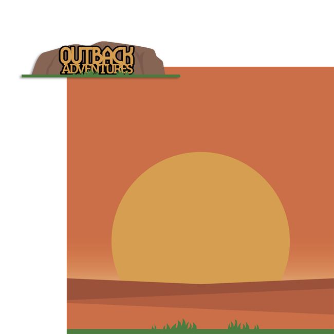 Australia: Outback Adventure 2 Piece Laser Die Cut Kit