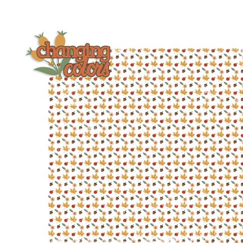Autumn: Changing colors 2 Piece Laser Die Cut Kit