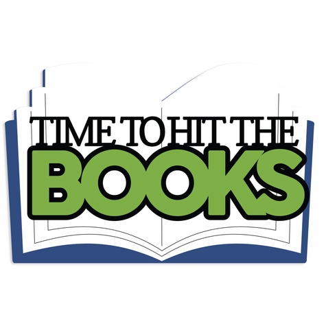 Hit The Books Clip Art