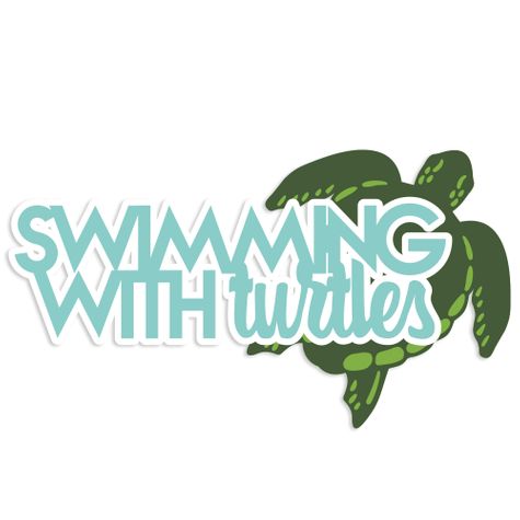 Bahamas: Swimming with Turtles Laser Die Cut