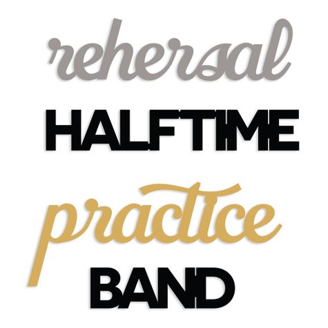 Band: Band Words embellishment pack