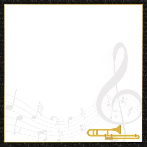 Band: Trombone 12 x 12 Paper