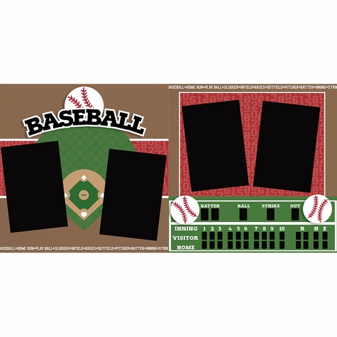 Baseball 2 Page Layout