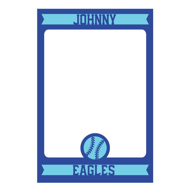 Baseball: Custom Frame Laser Die Cut