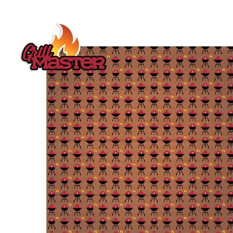 BBQ: Grill Master 2 Piece Print and Cut Kit
