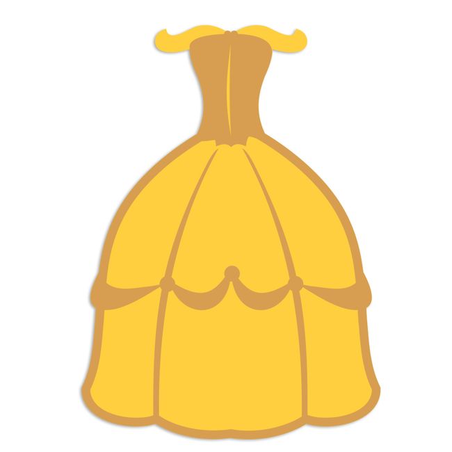 Belle: Yellow Dress Laser Die Cut