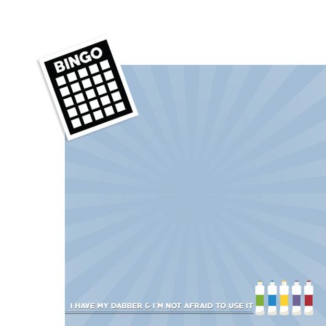 Bingo: Bingo Card 2 Piece Laser Die Cut Kit