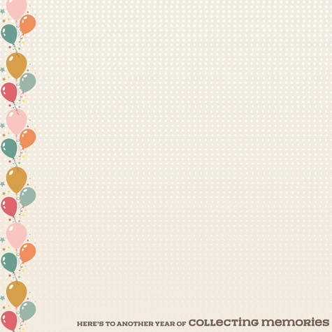 Birthday Wishes: Happy Birthday 12 x 12 Paper