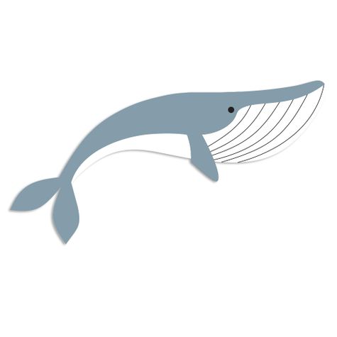 Blue Whale Laser Die Cut
