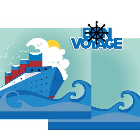Bon Voyage Double Page Layout Kit