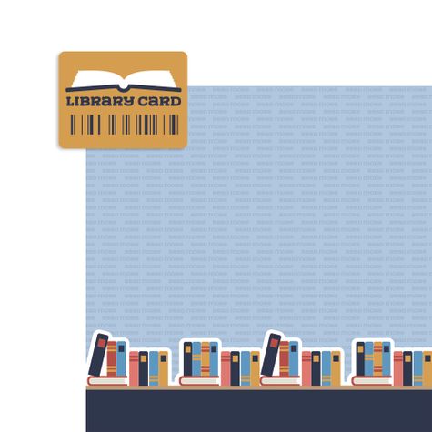 Book Lover: Library Card 2 Piece Laser Die Cut Kit