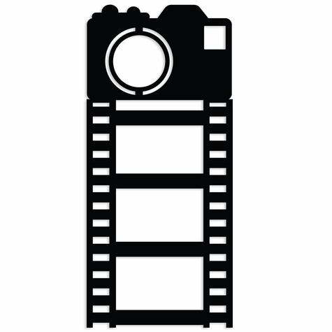 Camera and Film Overlay Laser Die Cut