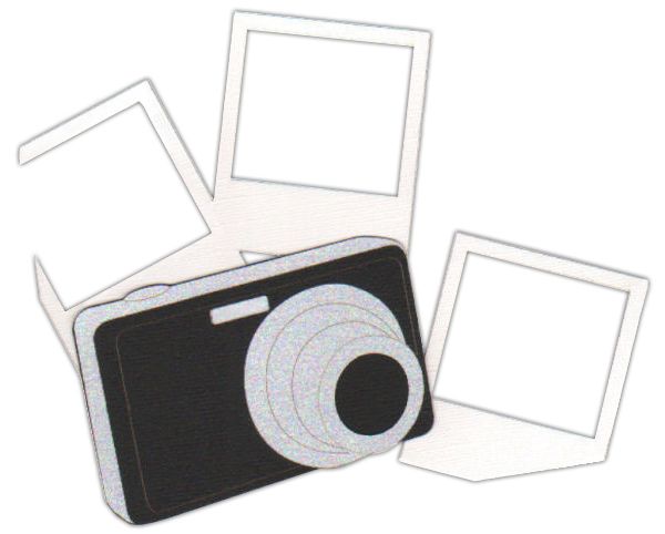 Camera And Photo Frames Page Corner Laser Die Cut