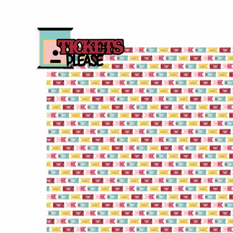 Carnival Fair: Tickets please 2 Piece Laser Die Cut Kit
