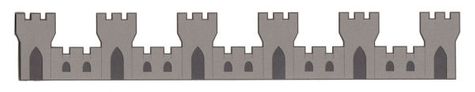 Castle Border Laser Die Cut