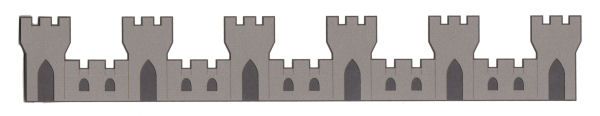 Castle Border Laser Die Cut