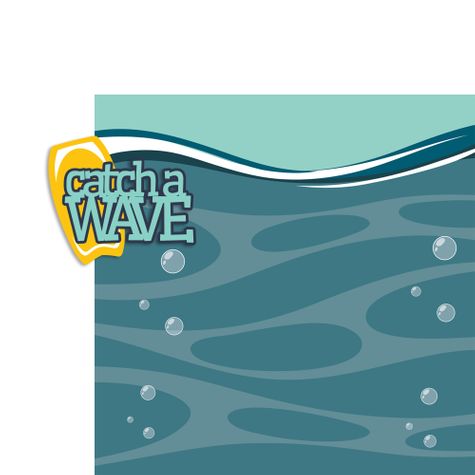Catch a Wave 2 Piece Laser Die Cut Kit