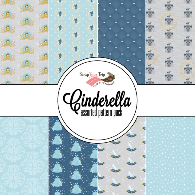 Cinderella Assorted 12 x 12 Paper Pack
