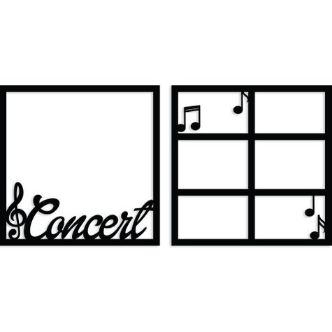 Concert Double 12 x 12 Overlay Laser Die Cut