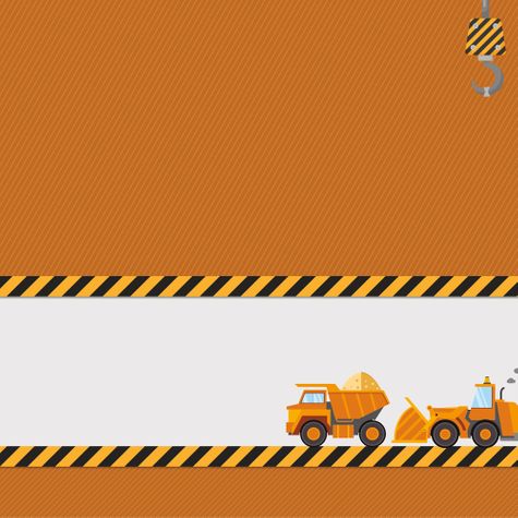 Construction Zone 12 x 12 Paper