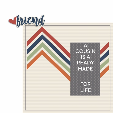 Cousins: Ready Made Friend 2 Piece Laser Die Cut Kit