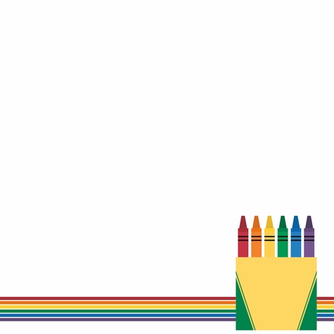 Crayola Crayon Border Clip Art