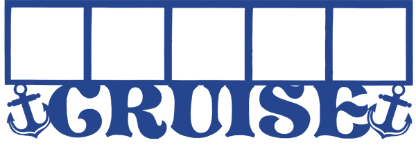 Cruise Photo Frame Border Laser Die Cut