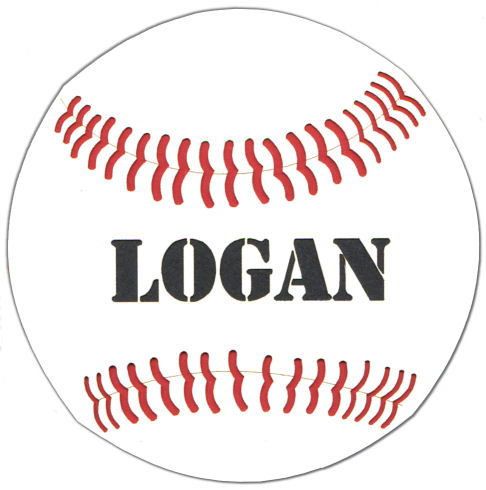 Custom Baseball Laser Die Cut