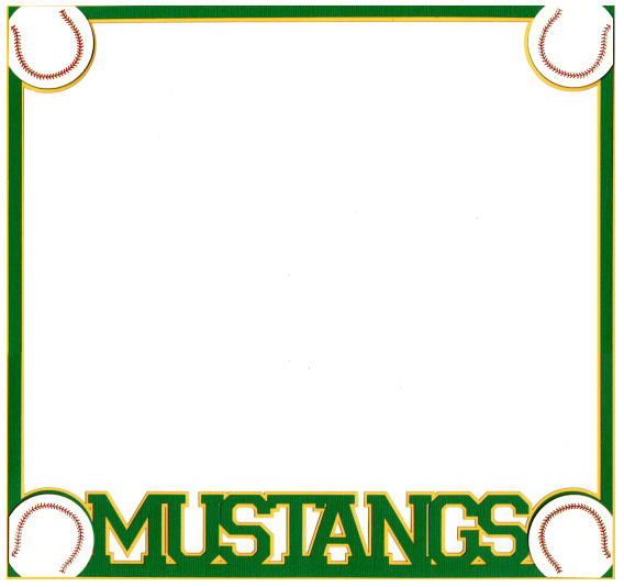 Custom Baseball Page Frame Laser Die Cut