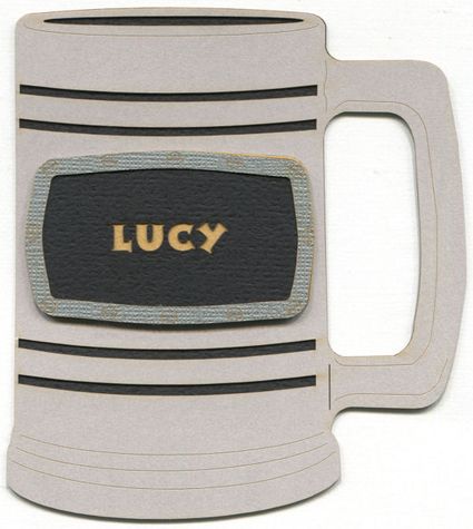 Custom Beer Mug Laser Die Cut