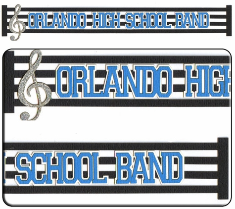 Custom Music Border Laser Die Cut