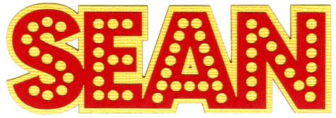 Custom Name in Lights Laser Die Cut