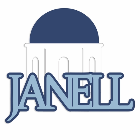 Custom Name with Greece Building Laser Die Cut